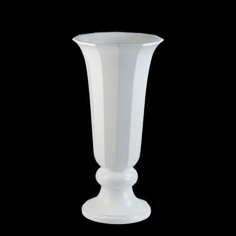 Modern Design Cup Shaped Shiny White Flower Pots For Plants from China ...